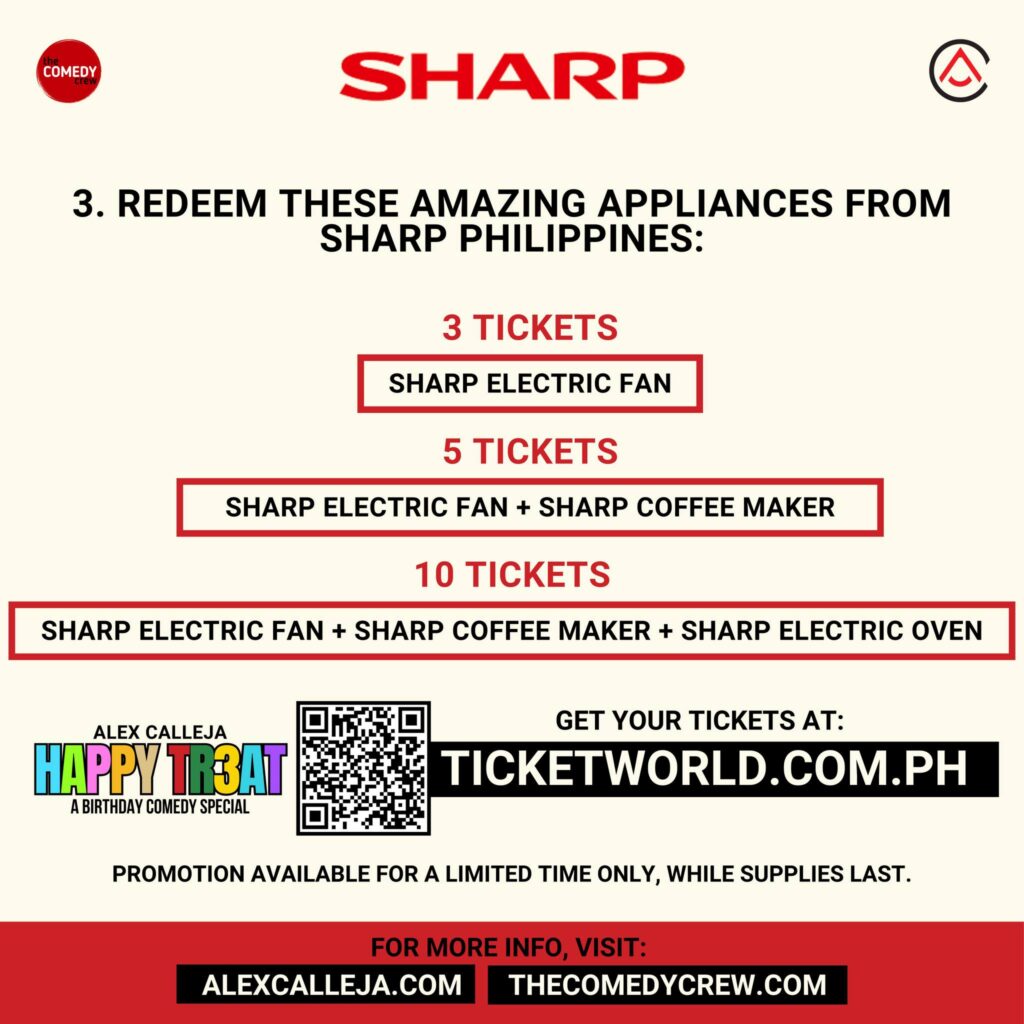 SHARP TICKET SWAP PROMO is back for Alex Calleja's Happy Tr3at Birthday ...